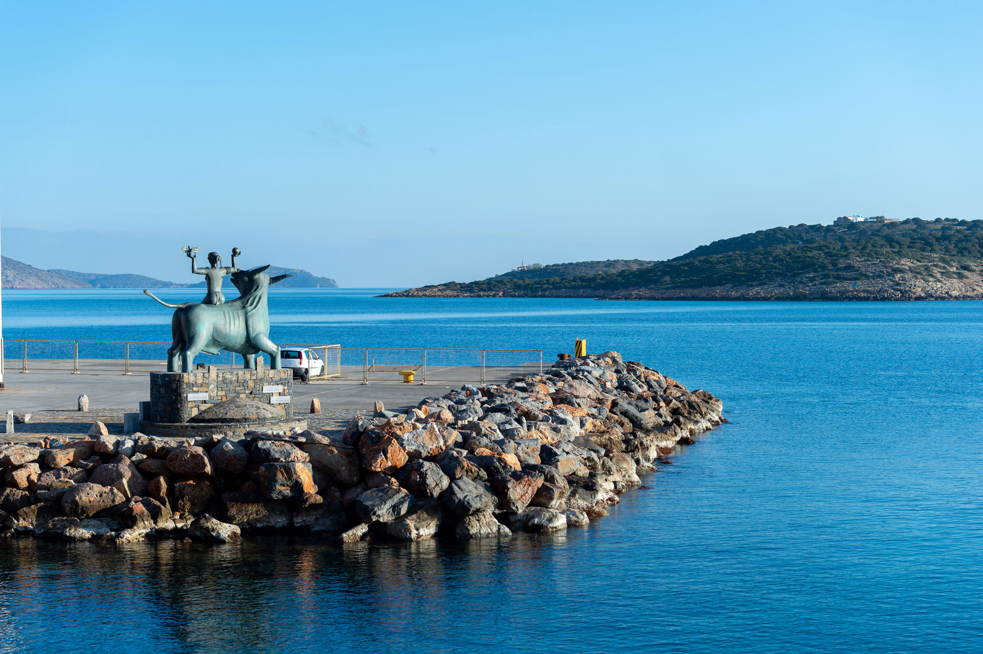The Abduction of Europa sculpture – Agios Nikolaos Crete